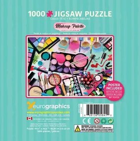 EUROGRAPHICS Puzzle Paleta barev: Makeup v plechové krabičce / 1000 dí