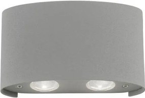 PN 9487-21 CARLO LED nástěnné svítidlo, venkovní osvětlení, stříbrná 3000K - PAUL NEUHAUS