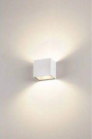 LA 1002033 SITRA CUBE WL, LED venkovní nástěnné a stropní nástavbové svítidlo, bílá, IP44, 3000K, 10W - BIG WHITE (SLV)