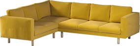 Potah na pohovku IKEA Norsborg rohová 5-místná barva žlutá látka sametová