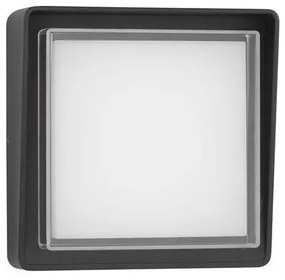 Nova Luce Venkovní nástěnné svítidlo CAPE antracitový hliník matný akryl a čiré sklo LED 10W 3000K, IP65