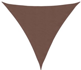 Stínící plachta oxfordská látka trojúhelník 4,5x4,5x4,5 m hnědá 135838