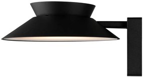 Černé fasádní solární LED svítidlo Justina s pohybovým čidlem 5W  - Nordlux
