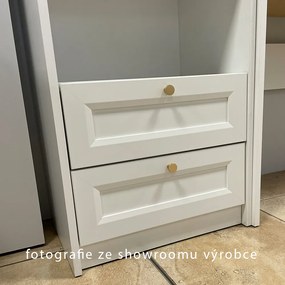 Komoda REL K4S | 90 cm | bílá | lamino o síle 18 mm + ozdobné MDF lišty 18 mm