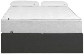OnaDnes -20% Tmavě šedá látková postel Kave Home Matters 150 x 190 cm