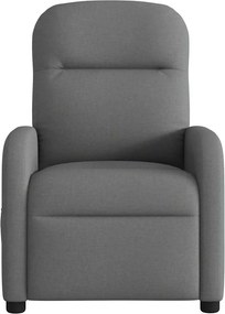 Elektrické polohovací křeslo tmavě šedé textil 3302953
