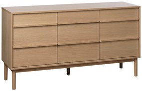 OnaDnes -20% Dubová komoda Unique Furniture Ponza 140 x 43 cm