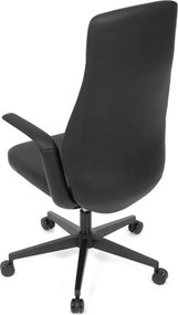 Kancelářské křeslo KA-T8325 BK, synchronní mechanismus, černá ekokůže (66 x 62) cm