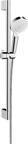 Hansgrohe Crometta, sprchová sada Vario EcoSmart 9 l/min se sprchovou tyčí 65 cm, bílá/chromová, HAN-26534400