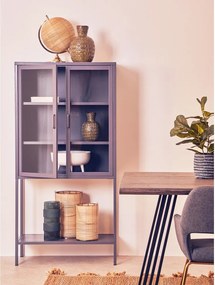Šedá ocelová vitrína 75x150x35 cm Acier – Premier Housewares