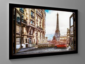 Liox Výhled z okna na Eiffelovu věž Rozměr: 150 x 100 cm