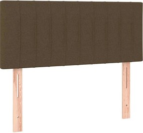 Box spring postel s matrací tmavě hnědá 90x190 cm textil 3130396