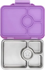 Yumbox Pret ocelový obědový box s přihrádkami, Lavande Purple