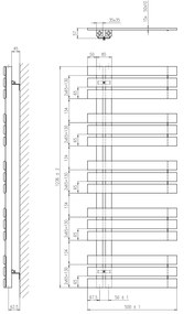 Sapho Silvana otopné těleso 500 x 1236 mm středové verde mat zelená IR154V