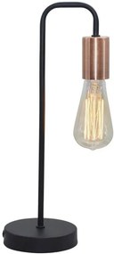 Candellux Černá stolní lampa Herpe pro žárovku 1x E27 41-66862