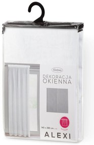 ZÁCLONA NA PÁSCE ALEXI 140X280 CM BÍLÁ