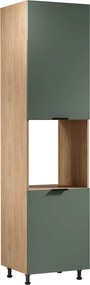 SORENTO pg | vysoká skříňka D60PWN na vestavnou troubu | 60 cm | LEVÁ | puccini/zelená