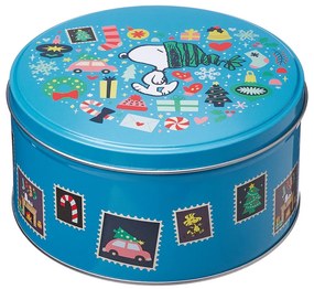 PEANUTS Dóza kulatá Snoopyho Vánoce 13,5 cm