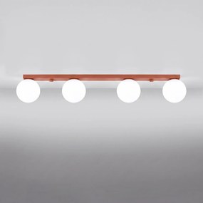 Sollux Lighting Stropní svítidlo YOLI 4 okrově červené