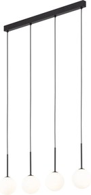 TK Lighting Černý závěsný lustr Martin pro žárovku 4x G9 TK4503