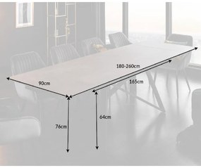 Massive home | Keramický rozkládací jídelní stůl 180-220-260cm Atlas