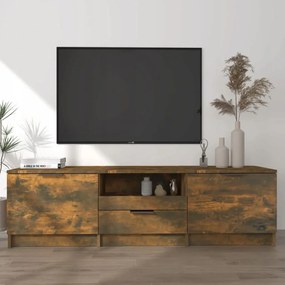 Fionshop 263595358 Tv skříňka kouřový dub 140 x 35 x 40 cm kompozitní dře