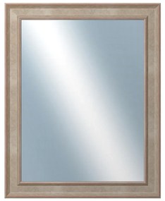 DANTIK - Zarámované zrcadlo - rozměr s rámem cca 40x50 cm z lišty TOOTH malá stříbrná (3162)