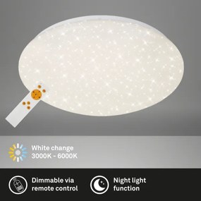 Brilo - LED Stmívatelné stropní svítidlo STARRY SKY LED/22W/230V 3000-6000K + DO