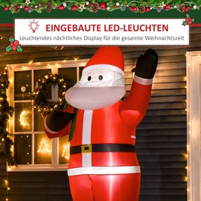 Nafukovací vánoční dekorace Santa Claus 2,4 m