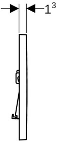 Geberit Sigma01 - Ovládací tlačítko SIGMA01, černá RAL9005, 115.660.DW.1