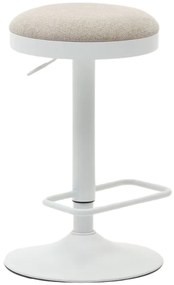OnaDnes -20% Béžová čalouněná barová židle Kave Home Zaib 58-80 cm