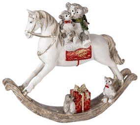 Dekorativní soška houpacího koně - 21*5*17 cm