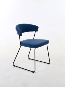 Čalouněná židle BERG modrá - vystavený kus se slevou -50%