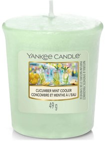 Yankee Candle – votivní svíčka Cucumber Mint Cooler (Okurková limonáda s mátou), 49 g