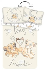 Jerry Fabrics Disney povlečení do postýlky Lví Král Best Friends baby 100x135, 40x60 cm