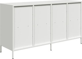 Příborník bílý 135 x 39 x 73,5 cm ocel válcovaná za studena 3307166