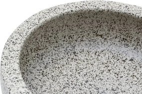Umyvadlo na desku šedé kulaté Φ 41 x 14 cm keramika 155064