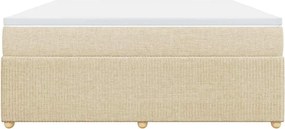 Box spring postel s matrací krémová 180x200 cm textil 3285593