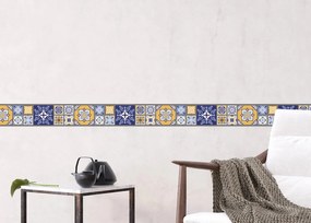 Samolepící bordura na zeď Živý Patchwork | 5 m x 13.8 cm | DWB8461