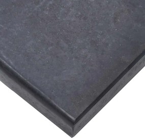 Stojan na slunečník černý 40 x 28 x 4 cm žula 313668