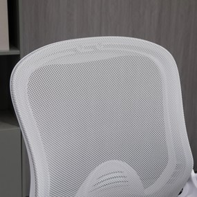 Ergonomická kancelářská židle Vinsetto s sklápěcími opěrkami a nastavitelným kroužkem pod nohy, výškově nastavitelná otočná židle s funkcí naklápění,…