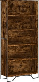 Knihovna kouřový dub 80 x 31 x 169 cm kompozitní dřevo 3295314