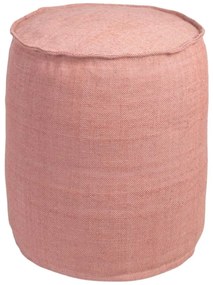 Růžový látkový puf Kave Home Isaura 40 cm