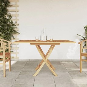 vidaXL Skládací zahradní stůl 120 x 120 x 75 cm masivní teakové dřevo