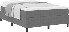 Postel s boxspringem Světle šedá a bílá 160 x 200 cm 3337472