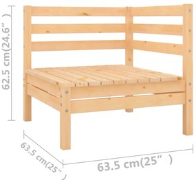 vidaXL Marketos 4dílná zahradní sedací souprava masivní borovice