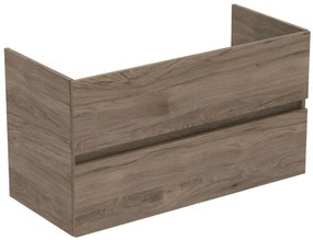 Ideal Standard Eurovit+ - Umyvadlová skříňka, 55x100x44 cm, 2 zásuvky, ořech R0265Y9