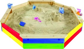 Marimex Dřevěné pískoviště osmihranné barevné 11640198