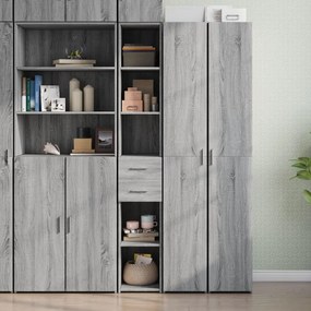 Skříň highboard šedá sonoma 30 x 42,5 x 185 cm kompozitní dřevo