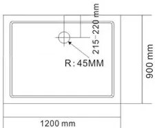 Sprchový kout ve tvaru U EX412 včetně sprchové vaničky Sprchová vanička8 mm - Nano real glass - 120 x 80 x 195 cm - Držák na ručníky